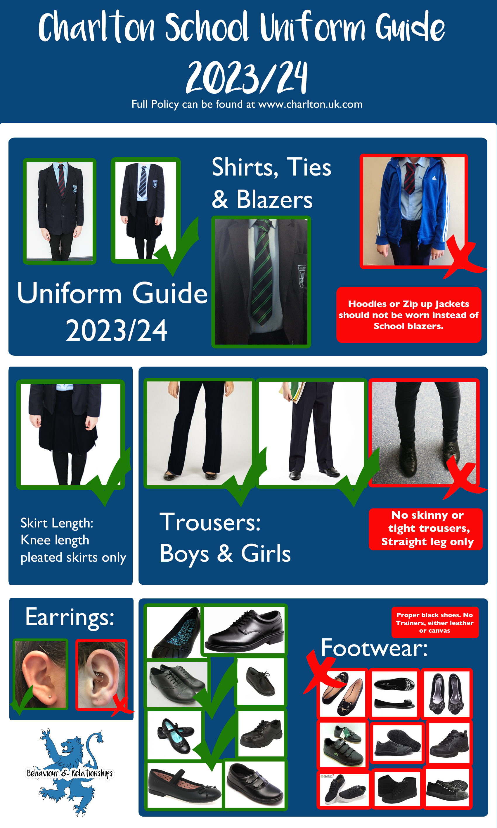 Uniform Examples | Charlton School